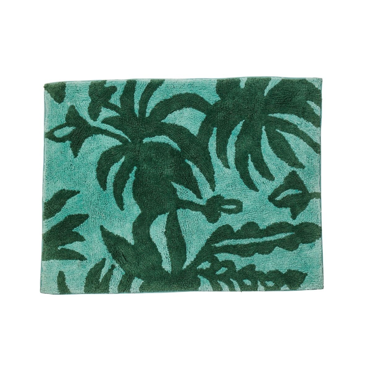 Bonnie And Neil Bath Mat Leafy Green
