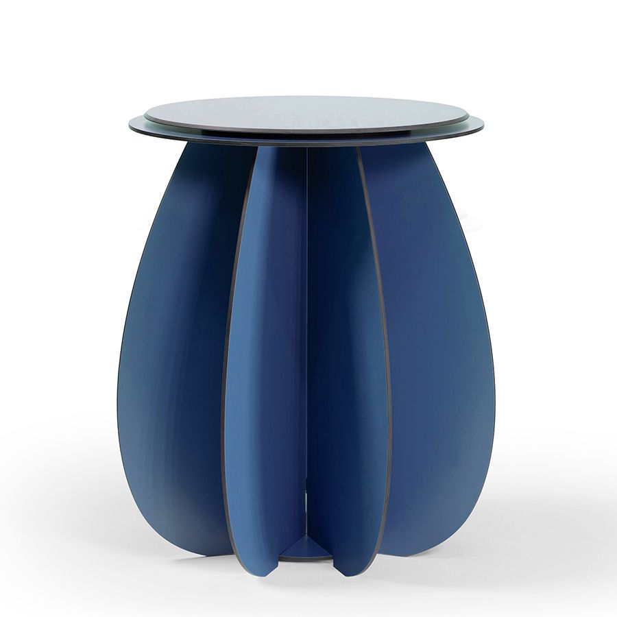 ibride Furniture Gardenia Stool/Side Table Lavender Blue 45cm