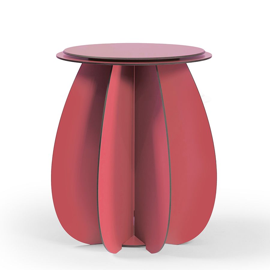 ibride Furniture Gardenia Stool/Side Table Matte Pink 45cm