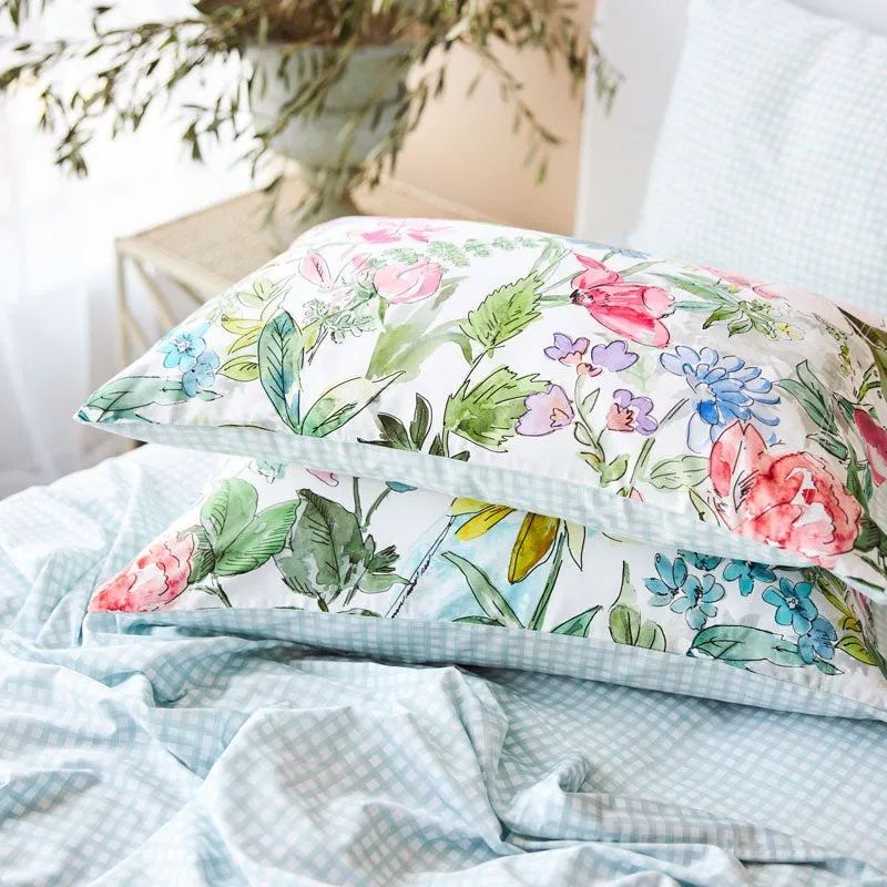 George Street Linen Bamboo Cotton Pillowcase Pair Bianca