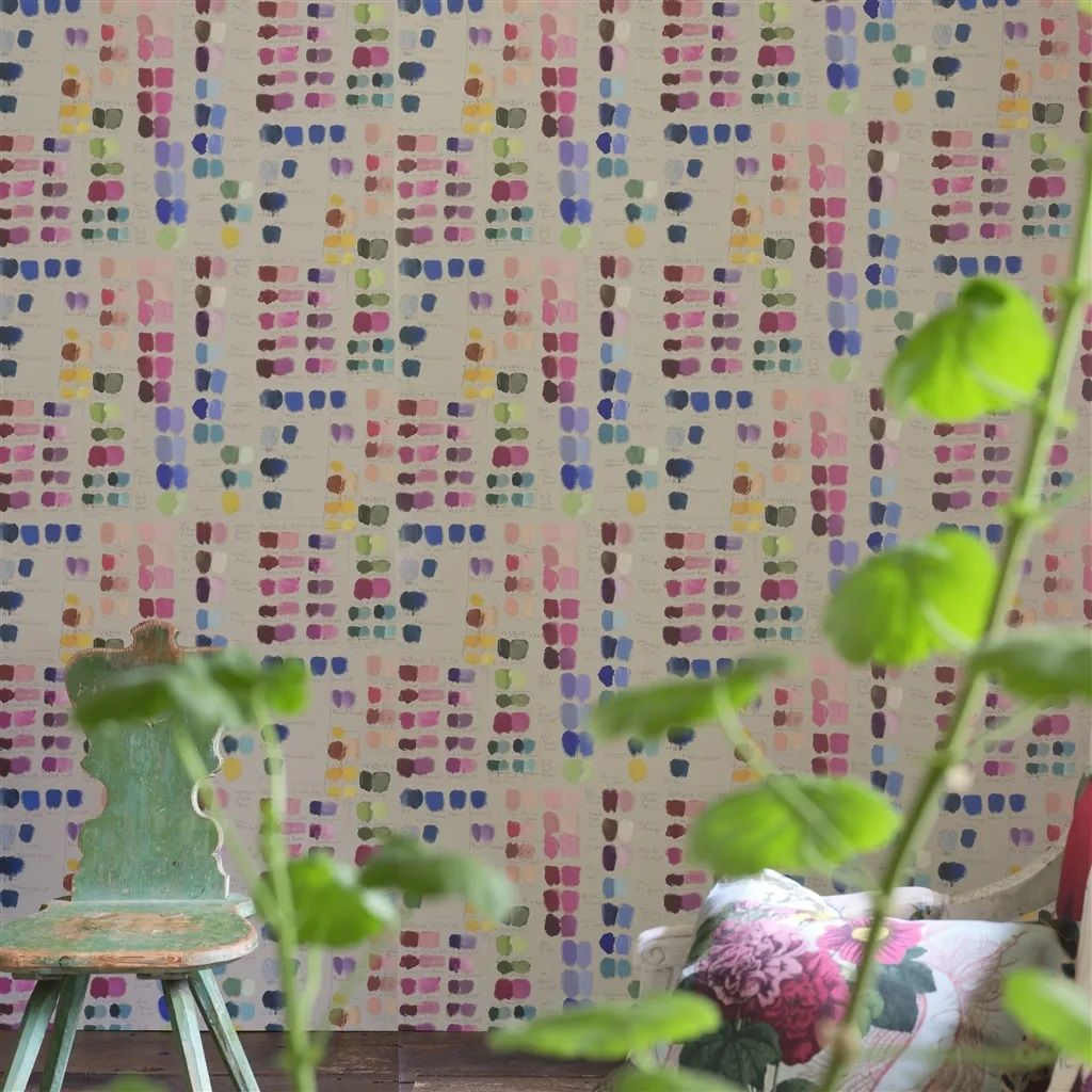 John Derian Wallpaper Mixed Tones Canvas