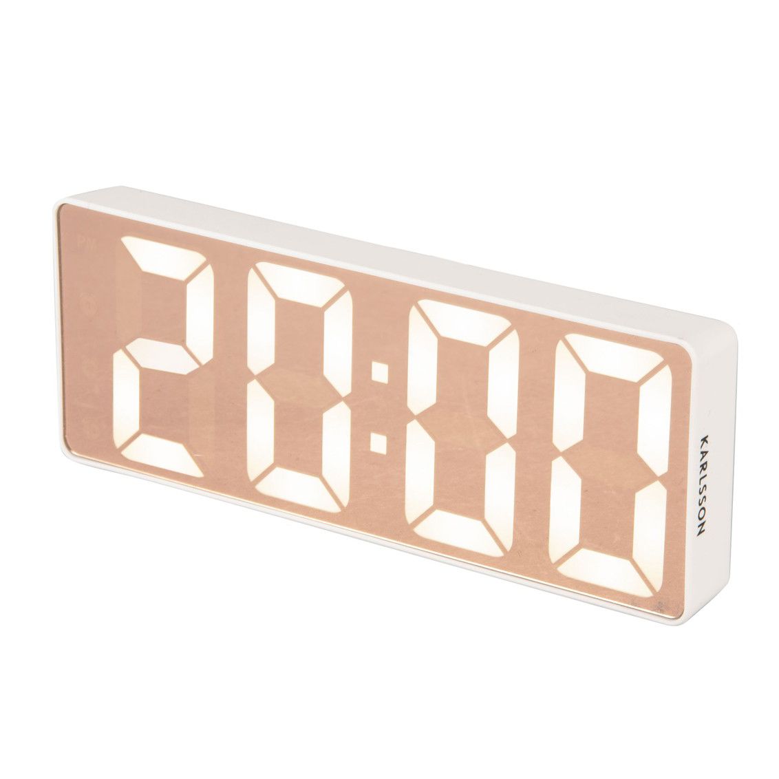 Karlsson Alarm Clock Mirror LED White