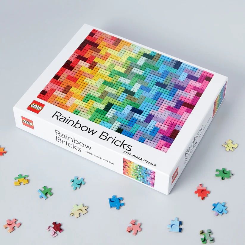Lego Puzzle Rainbow Bricks 1000 Piece