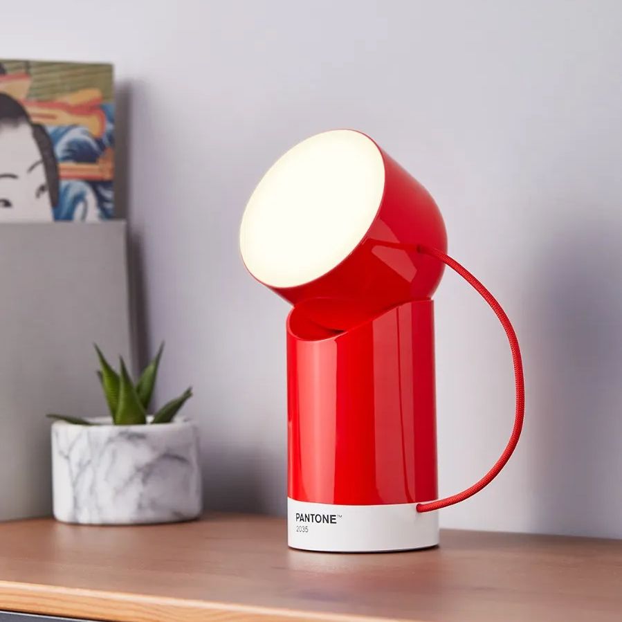 Lexon X Pantone Orbe Lamp Red