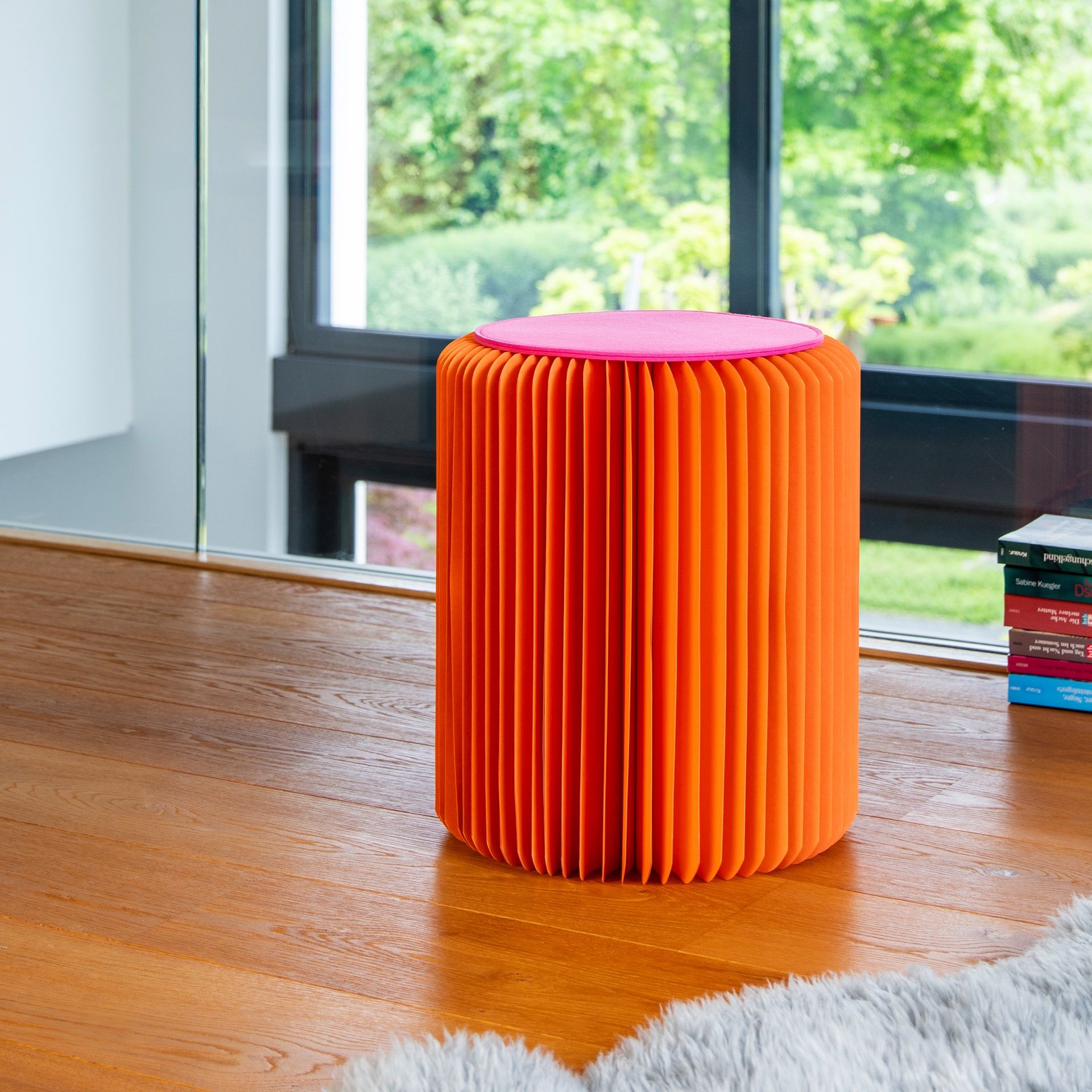 Remember Paper Stool/Table Papillon Orange