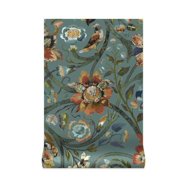 House of Hackney Wallpaper Gaia Prussian Blue