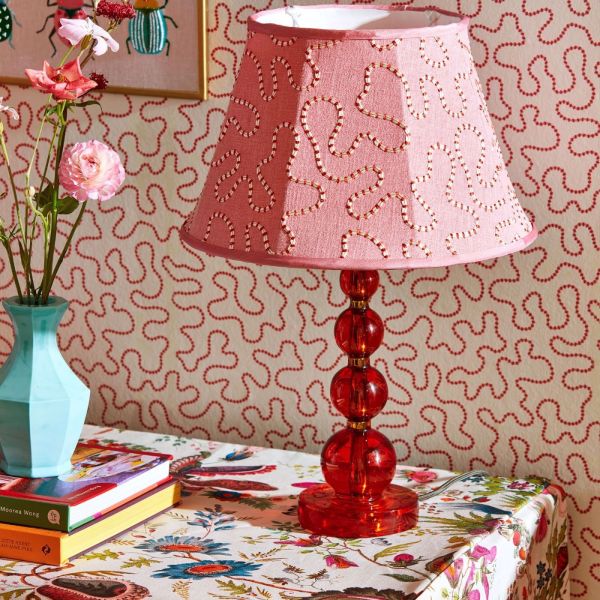 Harlequin X Sophie Robinson Wallpaper Wiggle Carnelian/Rose Quartz