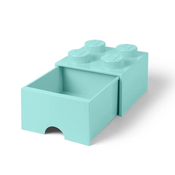 Lego Storage Brick Drawer 4 | Aqua