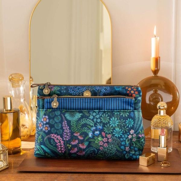 Pip Studio Cosmetic Bag Caryn Combi Querida Dark Blue